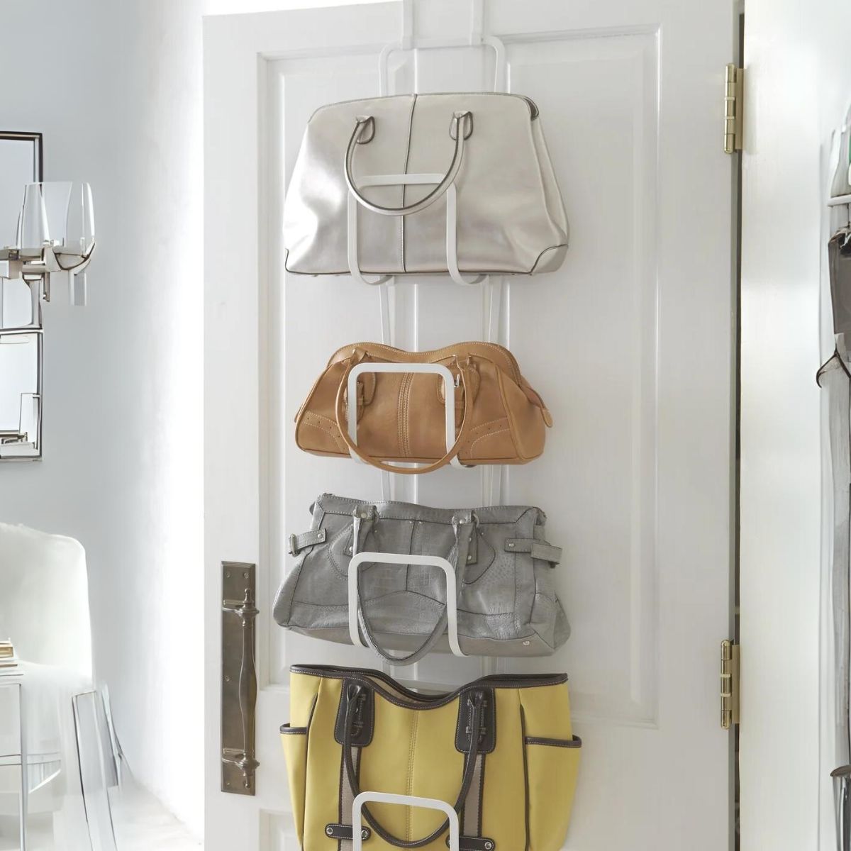 Support pour 4 grands sacs à main - À fixer ou suspendre - ON RANGE TOUT