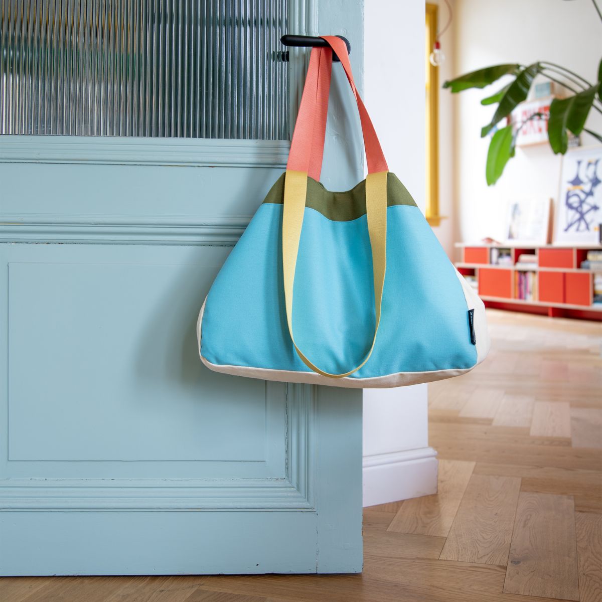 Grand sac en toile coloré - Avec pochette indépendante - ON RANGE TOUT